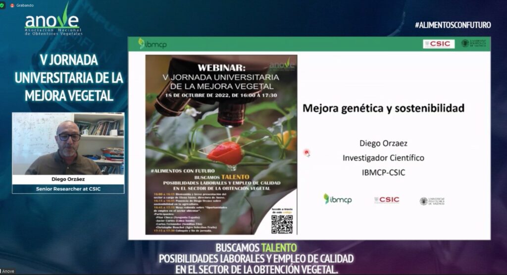 V JORNADA DE LA MEJORA VEGETAL 2022 – Anove